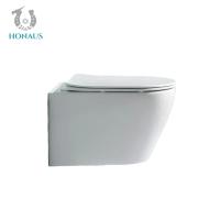 China Ceramic Wall Hung Toilet Bowl 530x360x350mm 400KGS Load Bearing Washdown for sale