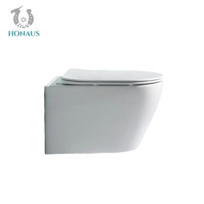 China Ceramic Wall Hung Toilet Bowl 530x360x350mm 400KGS Load Bearing Washdown for sale