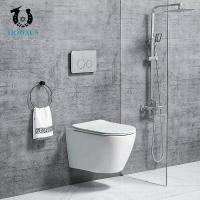 China Ceramic Wall Hung Toilet Bowl 530x360x350mm 400KGS Load Bearing Washdown for sale