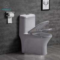 China HAS One Piece Elongated Toilet 650x360x745mm Dual Flush Siphon Floor Mounted Watermark Certified for sale