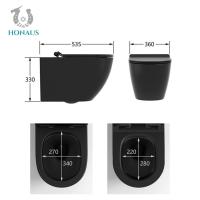 China Watermark Certified Wall Hung Toilet 535x360mm Dual Flush 3.0-6.0L for sale