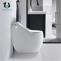 China Ceramic Colored Siphon One Piece Toilet Bowl Egg Design Water Saving for sale
