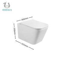 China Customized Wall Hung Toilet Bowl  360*350*555mm for sale