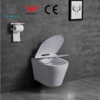 China ISO Soft Closing Seat Ceramic Wall Hung Toilet Bowl 480x370x370mm Dual Flush 3.0-6.0L Water Saving for sale