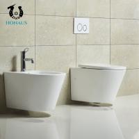 China European Style Wall Hung Toilet Bowl 520x365x350mm Ceramic WC with 3/4.5L Flush for sale