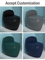 China Egg Shape Toilet Bowl Siphon Flush for sale