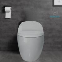 China Egg Shape Toilet Bowl Siphon Flush for sale