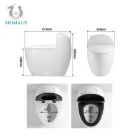 China Egg Shape Toilet Bowl Siphon Flush for sale