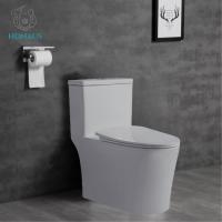 China Modern Siphonic One Piece Toilet 740x380x730mm Dual Flush Floor Mounted Ceramic Commode for sale