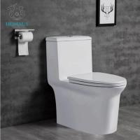 China Siphonic Flushing One Piece Toilet 730x370x760mm S Trap Dual Flush for sale