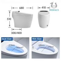 China HAS Auto Flush S Trap Smart Toilet with Concealed Tank 680x410x510mm Instant Heat for sale