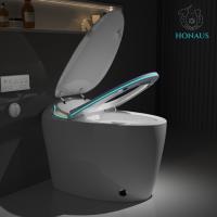China CUPC Certified Smart Toilet 110V 220V Siphon Flush Floor Mounted Ceramic Auto Wash for sale