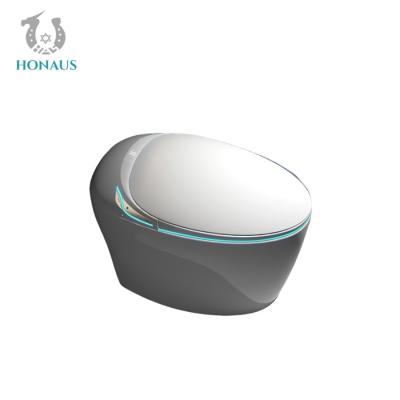 China CUPC Certified Smart Toilet 110V 220V Siphon Flush Floor Mounted Ceramic Auto Wash for sale