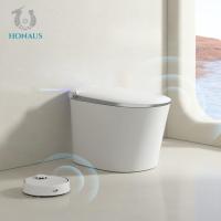 China Modern Smart One Piece Toilet 700x410x470mm with Foot Flush and Siphon Flushing for sale