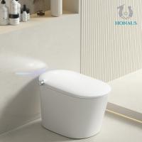 China Modern Smart One Piece Toilet 700x410x470mm with Foot Flush and Siphon Flushing for sale