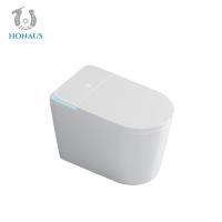 China Smart Siphon Flush Intelligent Toilet Auto Flip Cover Sensor AC220V 50HZ 660x375x450mm for sale