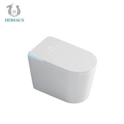 China Smart Siphon Flush Intelligent Toilet Auto Flip Cover Sensor AC220V 50HZ 660x375x450mm for sale