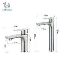 China Premium Gray Hot Cold Wash Basin Faucet Single Handle Pressure Resistance for sale