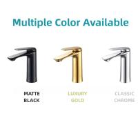 China Single Hole Basin Faucet Hot Cold Mixer Tap Copper 100x137x115mm Ceramic Valve for sale