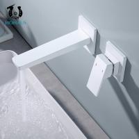 China All Copper Wall Mounted Wash Basin Tap Embedded Customized Size for sale