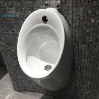 China Water Saving Single Wall Mounted Urinal Ceramic Water Closet Splashing Proof for sale
