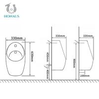 China Colored Popular American Standard Wall Hung Urinal ODM/OEM Available for sale