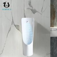China Public Men Toilet Urinal Floor Mounted Ceramic Urinal Sensor Flushing for sale