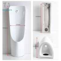 China Public Men Toilet Urinal Floor Mounted Ceramic Urinal Sensor Flushing for sale