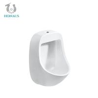China Oval Shape Porcelain Wall Mounted Sensor Urinal 330x380x600mm Auto Flush for sale