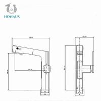 China Three Modes Adjustable Flow Pull Out Basin Faucet Modern Bathroom Sink Faucet for sale
