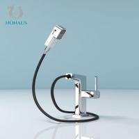 China Three Modes Adjustable Flow Pull Out Basin Faucet Modern Bathroom Sink Faucet for sale