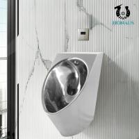 China Stainless Steel 304 316 Sensor Urinal 497x330x500mm Wall Mounted Gravity Flushing for sale