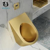 China Customizable Gold Stainless Steel Wall Mounted Sensor Urinal 340x370x530mm for sale