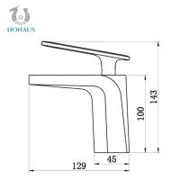 China Antique Black All Copper Waterfall Basin Faucet Hot Cold Mixer 129x45x143mm for sale
