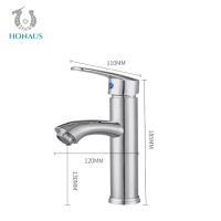 China Customized Stainless Steel Basin Faucet for sale