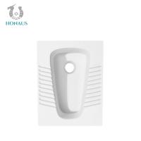 China Ceramic Squatting Pan 560x420x190mm with Cistern S Trap P Trap White Toilet for sale