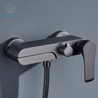 China Hotel Grade Exposed Wall Mount Shower Faucet All Copper Mixer 700-1150mm for sale