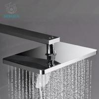 China Smart Exposed Thermostatic Shower Set Rainfall Head Bathroom Shower Set Customized for sale