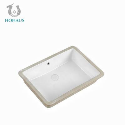 China CE 500mm Inset Basin Undermount Ceramic Wash Basin 500x400x185mm for Hotel Apartment for sale