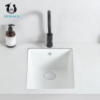 China Stain Resistant Undermount Ceramic Wash Basin 510x300mm with Overflow for sale