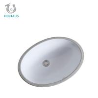 China Customized 10L-15L Oval Undermount Ceramic Wash Basin 305x275x155mm for Children for sale