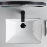 China Oval Undermount Ceramic Bathroom Basin 610x435mm with Overflow 10L-15L for sale