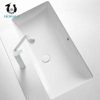 China Luxury Oversized Embedded Bathroom Inset Basin Undercounter Wash Basin for sale