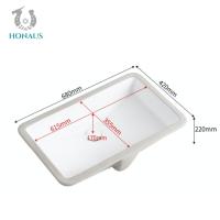 China Luxury Oversized Embedded Bathroom Inset Basin Undercounter Wash Basin for sale