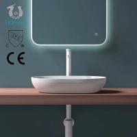 China Modern Ceramic Countertop Basin Matt White 550x400mm 8L Capacity Customizable for sale