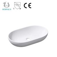 China Modern Ceramic Countertop Basin Matt White 550x400mm 8L Capacity Customizable for sale