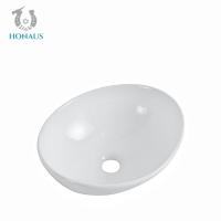 China Ceramic Countertop Basin 410x330x140mm Modern Hand Wash Basin for Hotel Apartment for sale