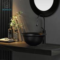 China Modern Ceramic Countertop Basin 410x410mm Art Decor Bathroom Washbasin for Hotel Home for sale