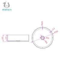 China HAS 400mm SUS304 Stainless Steel Countertop Basin Hotel Modern Above Counter Washbasin for sale