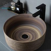 China Modern Ceramic Countertop Basin 580x400x130mm for Hotel Home Bathroom Use for sale